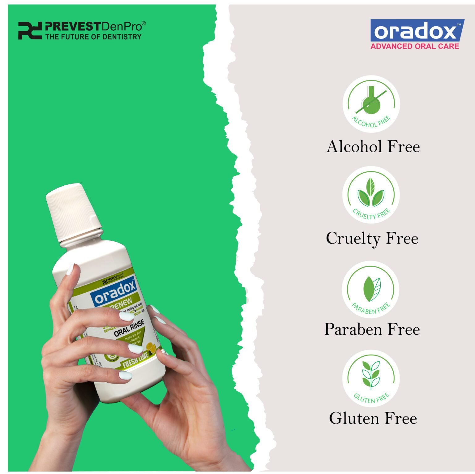 Buy Renew Mouthwash for Mouth Ulcers & Bleeding Gums | Oradox